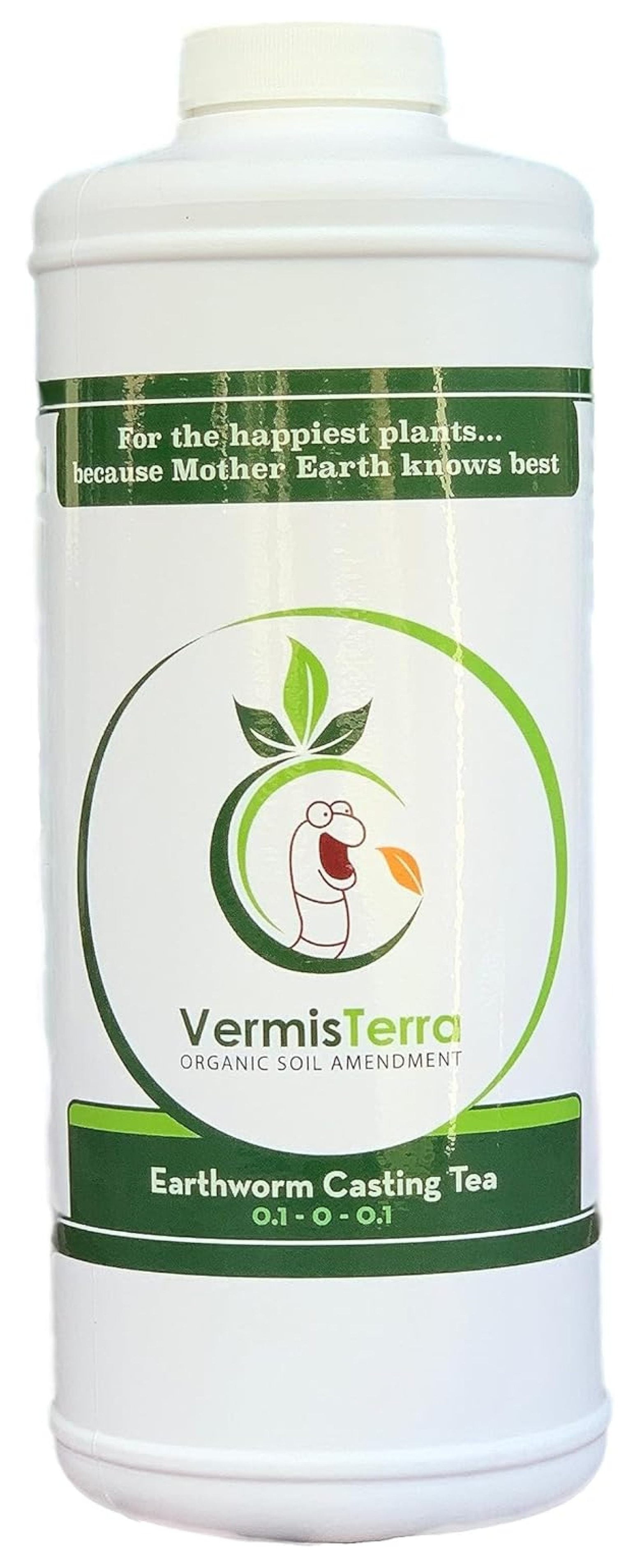 Worm Tea for Gardening and Composting - 32oz Quart - Organic Earthworm ...