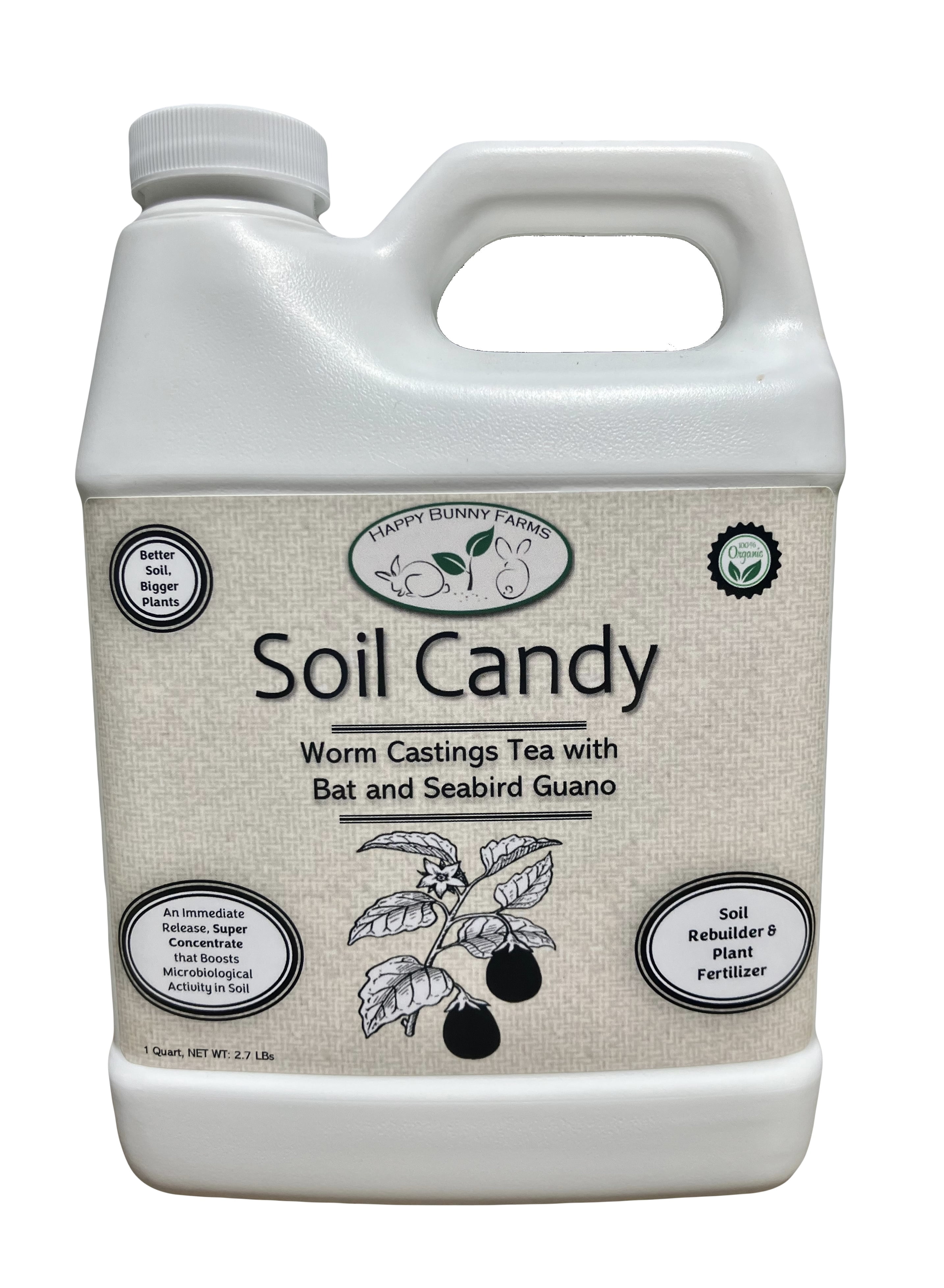 Soil Candy Worm Tea Super Concentrate with Bat and Seabird Guanos, Kelp ...