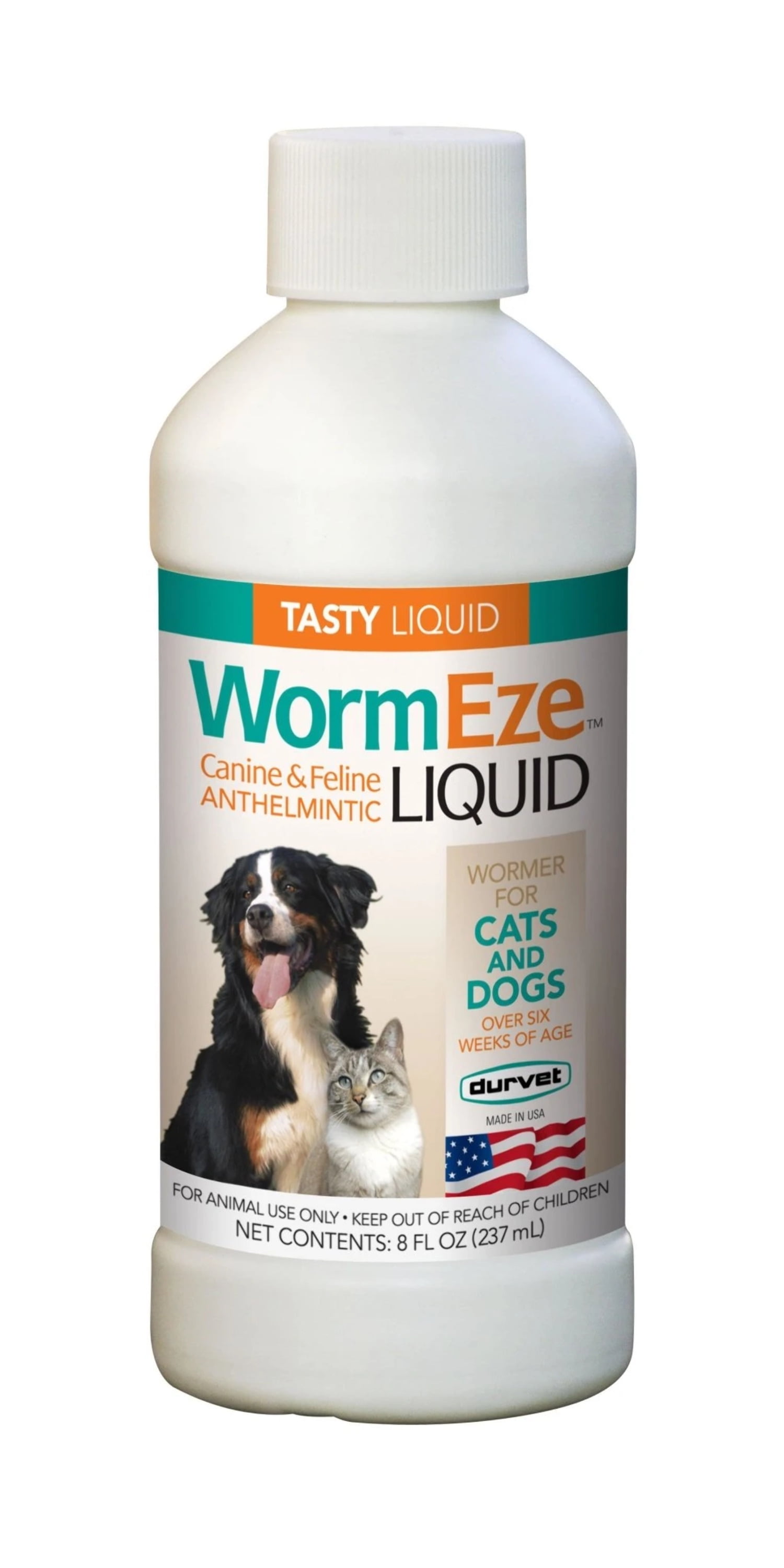 Wormeze Liquid Wormer With Piperazine For Cats Dogs 8 oz. - Walmart.com
