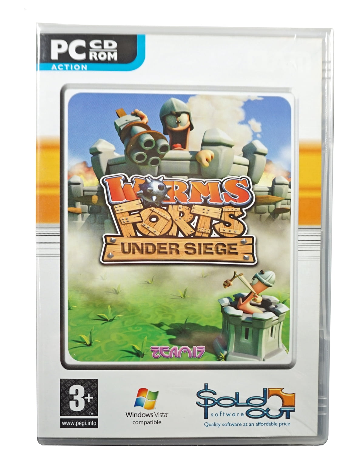 Worms Forts: Under Siege PC CD-Rom - Now who's king of the castle ...