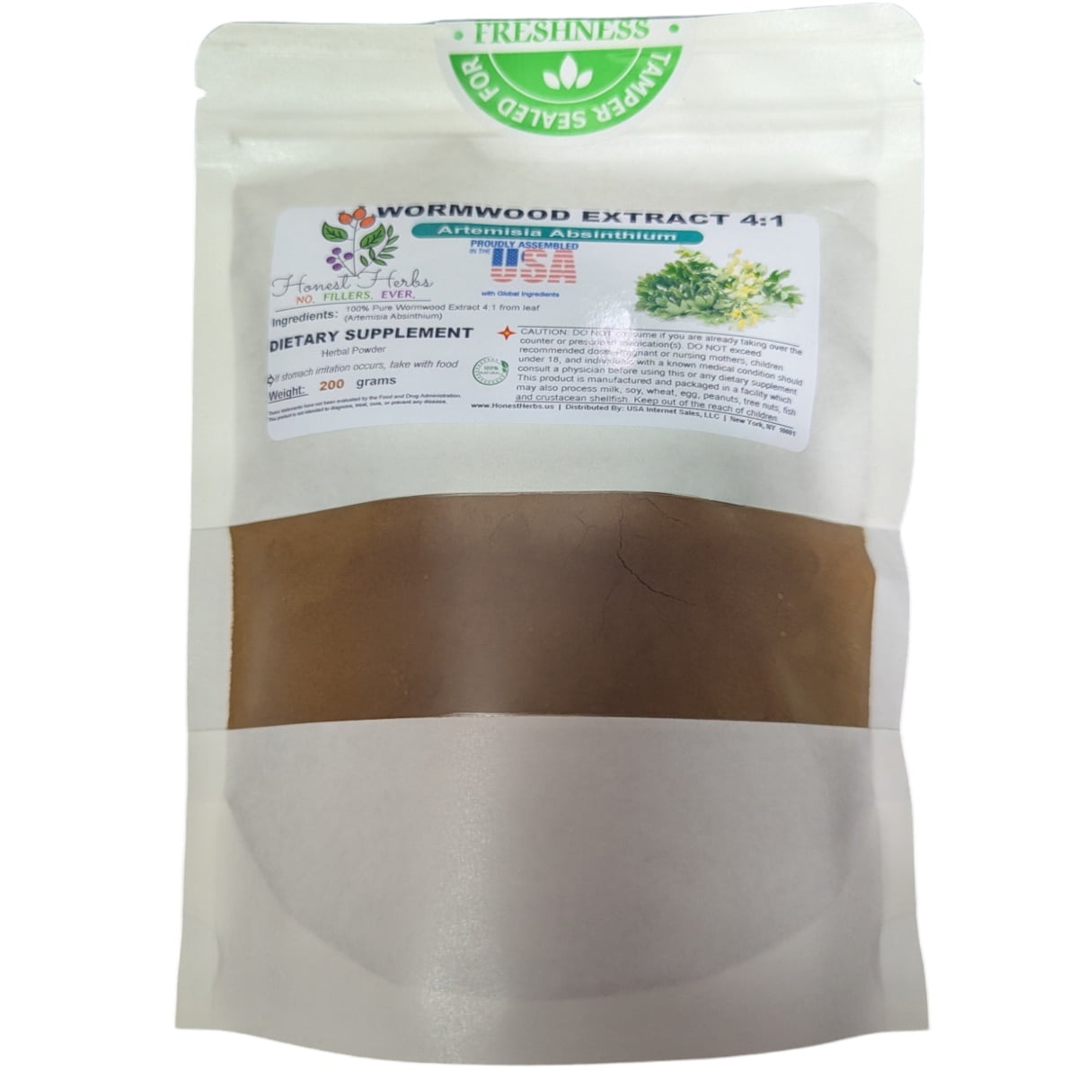 Wormwood 4:1 Extract Powder - Artemisia Absinthium - Pure Wormwood ...