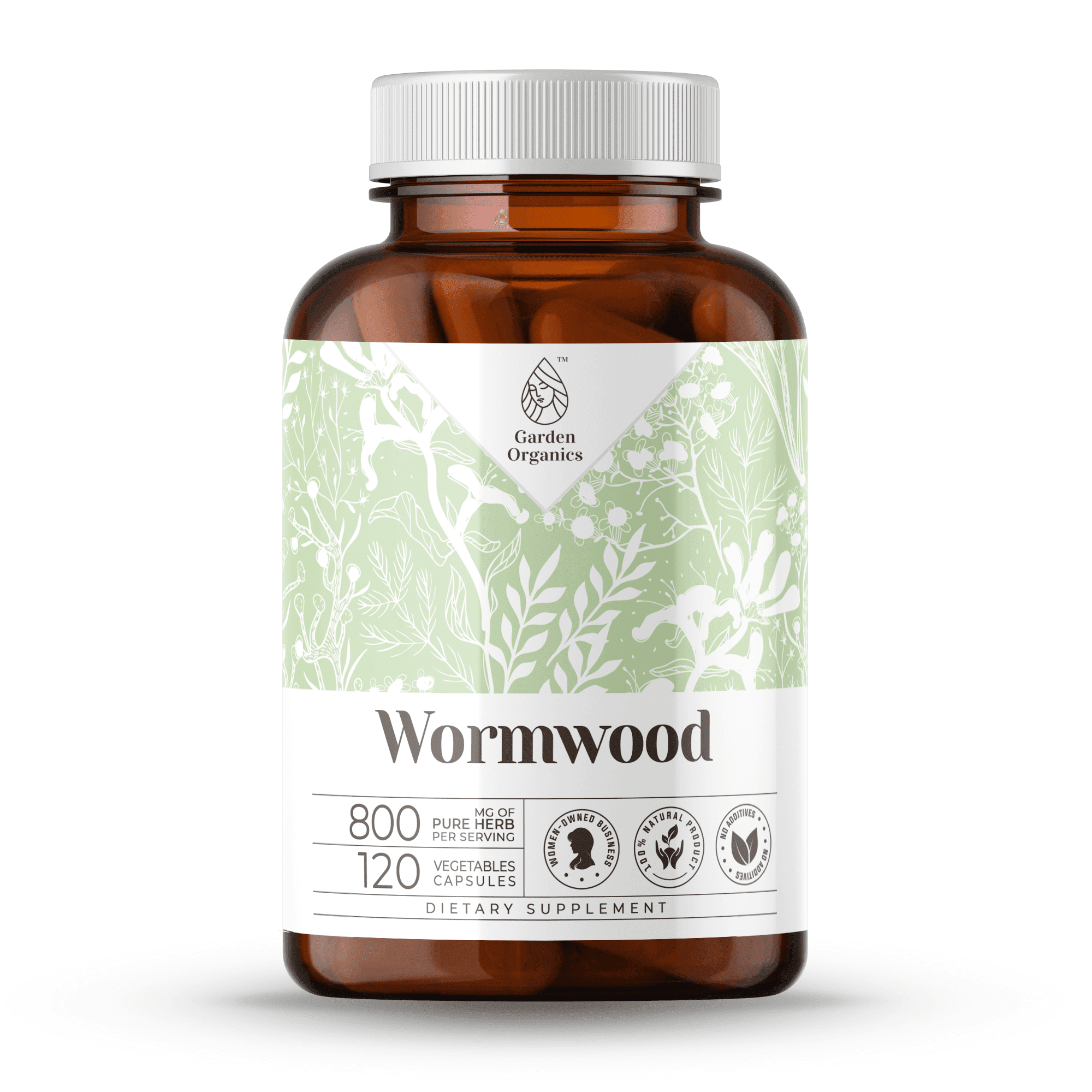 Wormwood Capsules, Natural Herbal Supplement for Digestive Support ...