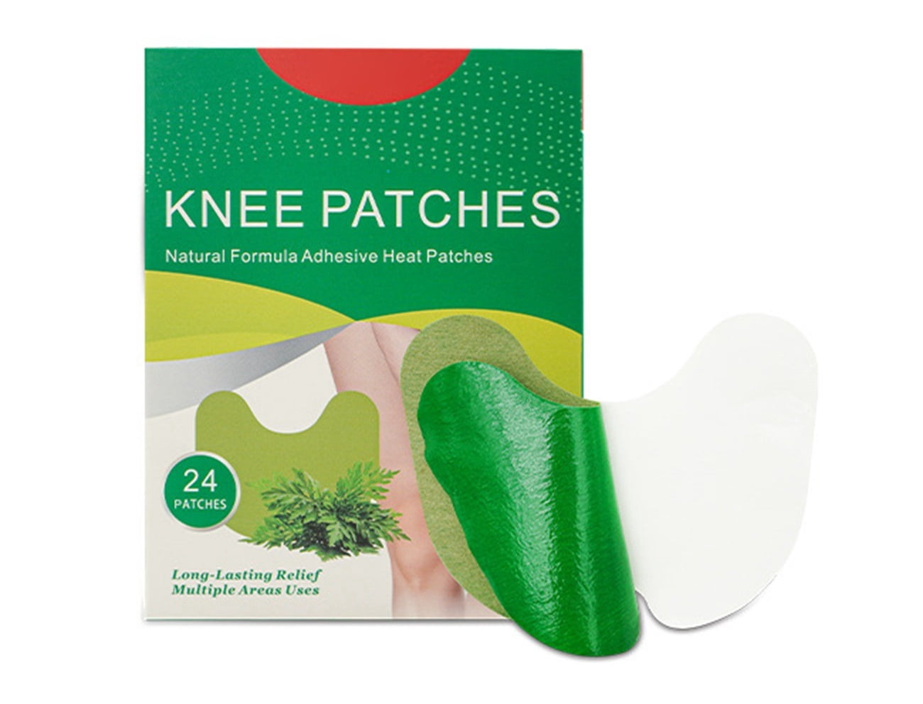 Wormwood Knee Relief Heat Patches: 24 PCS Herbal Plāster Neck Waist ...