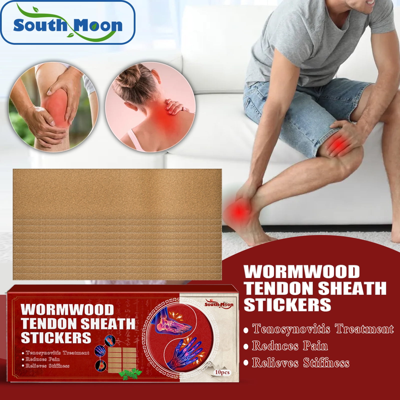 Wormwood Tendon Sheath Paste Sole Heel-bone Spur Paste Heel Paste Joint ...