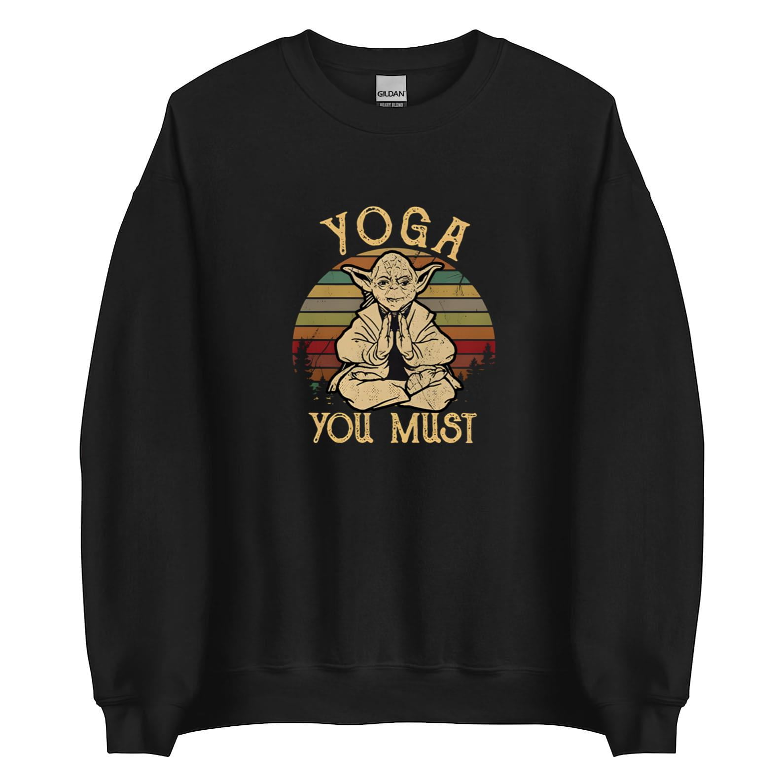 WornWell97 Yoda Yoga You Must Funny Star Jedi Master Parody T-Shirt, SW, Hoodie Unisex, up to ...