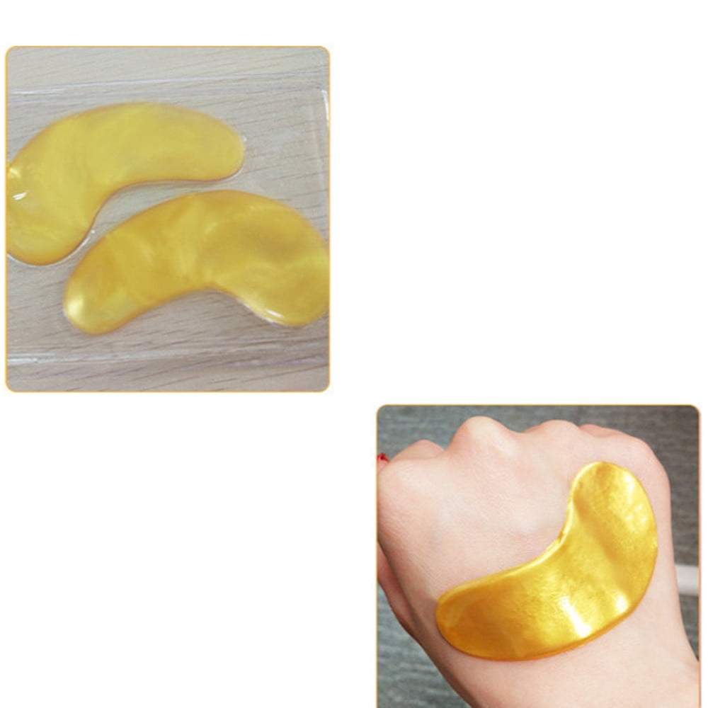 Worpbope 1 Pairs Wholesale New Crystal Gold Powder Gel Collagen Eye ...