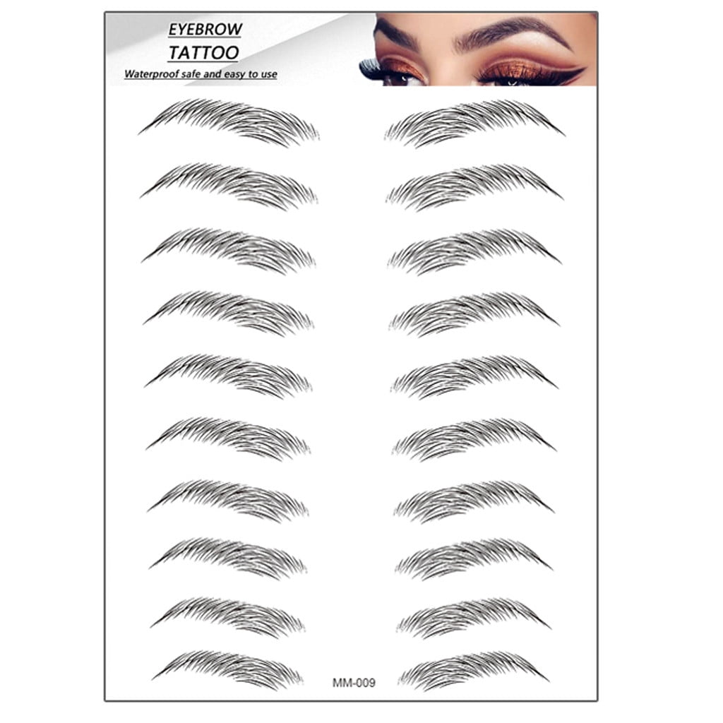 Worpbope Tattoo 6D Hair-Like Authentic Eyebrows Grooming Shaping Brow ...