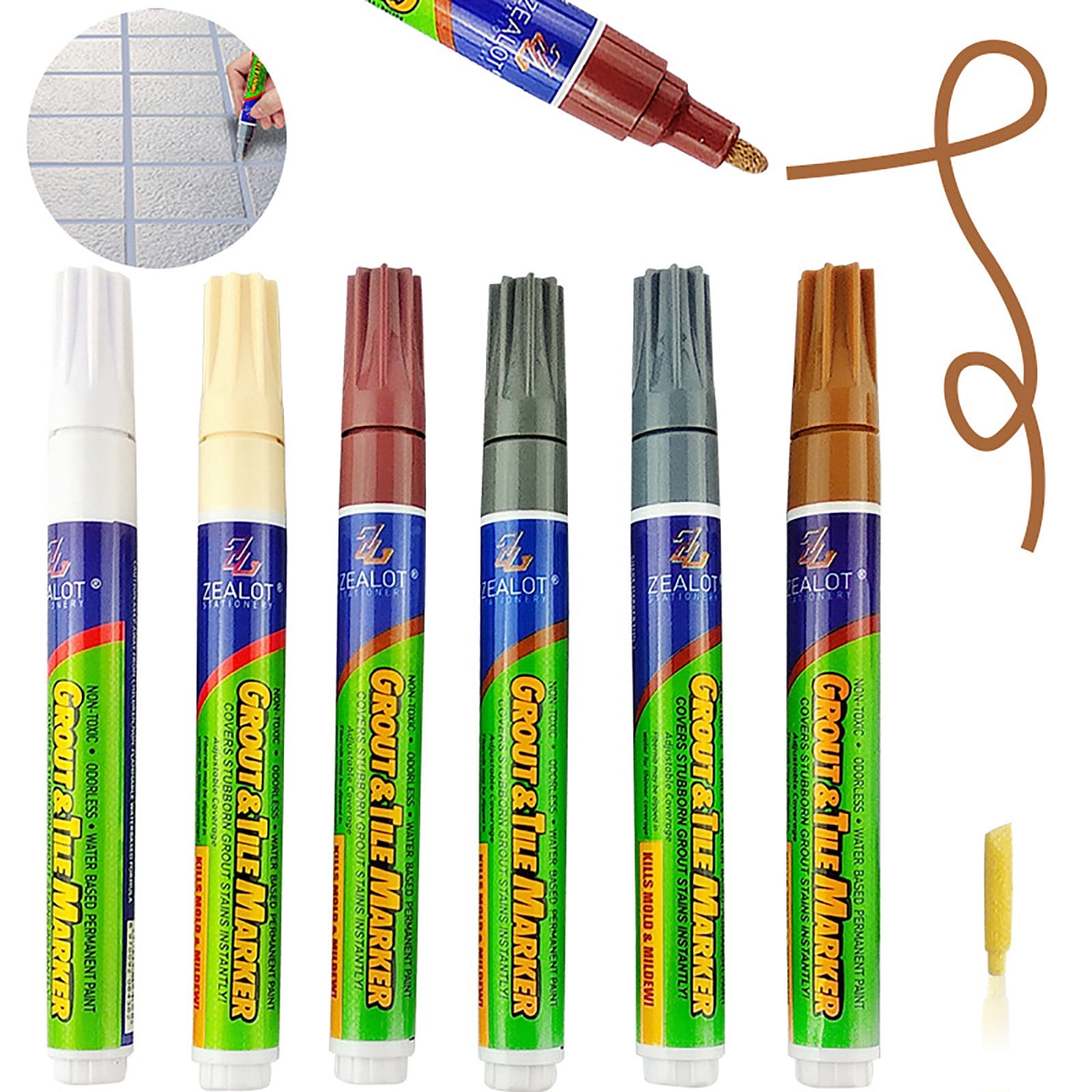 Worry-Free Returns, Tile Space Repair Pen, 10ML, Floor Tile Seam Pen ...