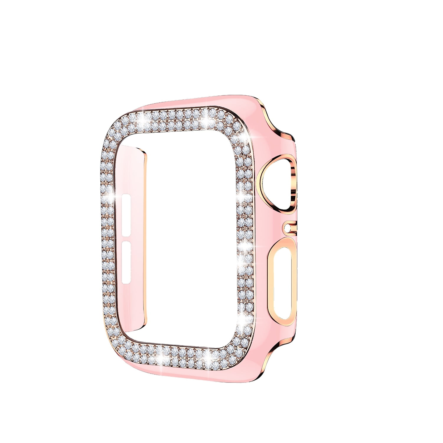 Worryfree Gadgets Bling Bumper Case for Apple Watch Pink/Rose Gold 40mm ...