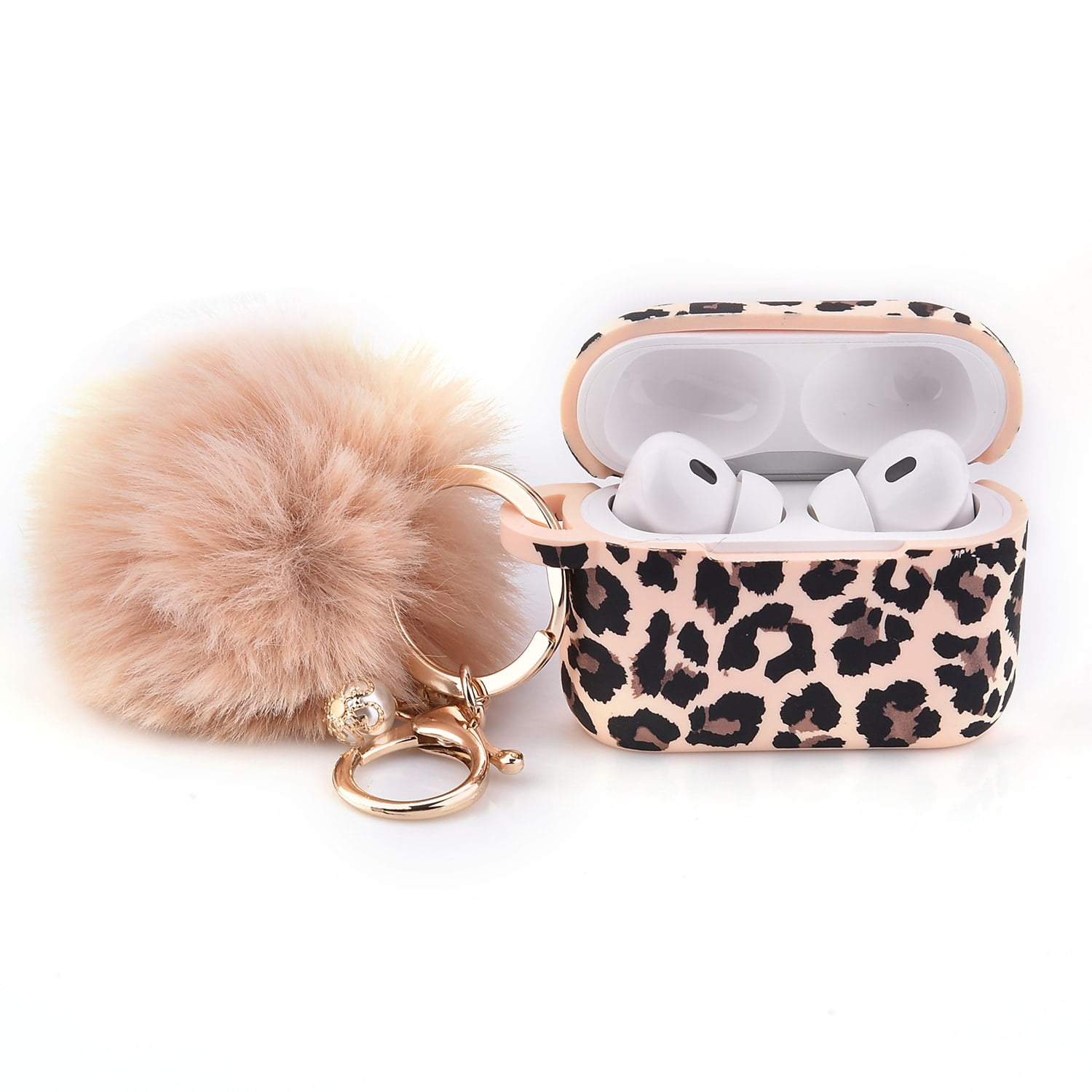 Worryfree Gadgets Silicone Case for AirPods Pro 2 with Pom Pom Keychain ...