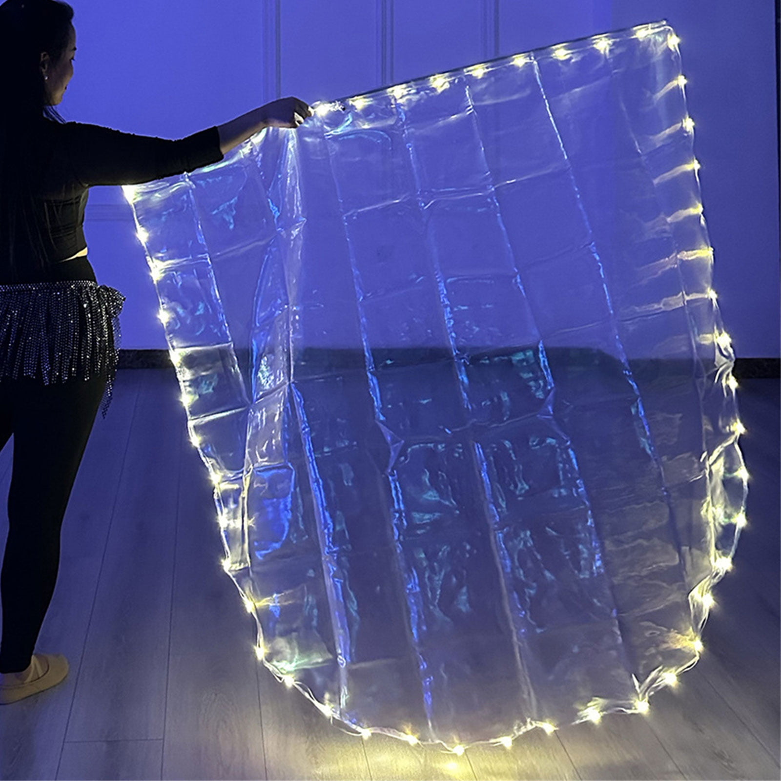 Worship Dance Flag with Flexible Poles Semicircular Design LED Praise ...