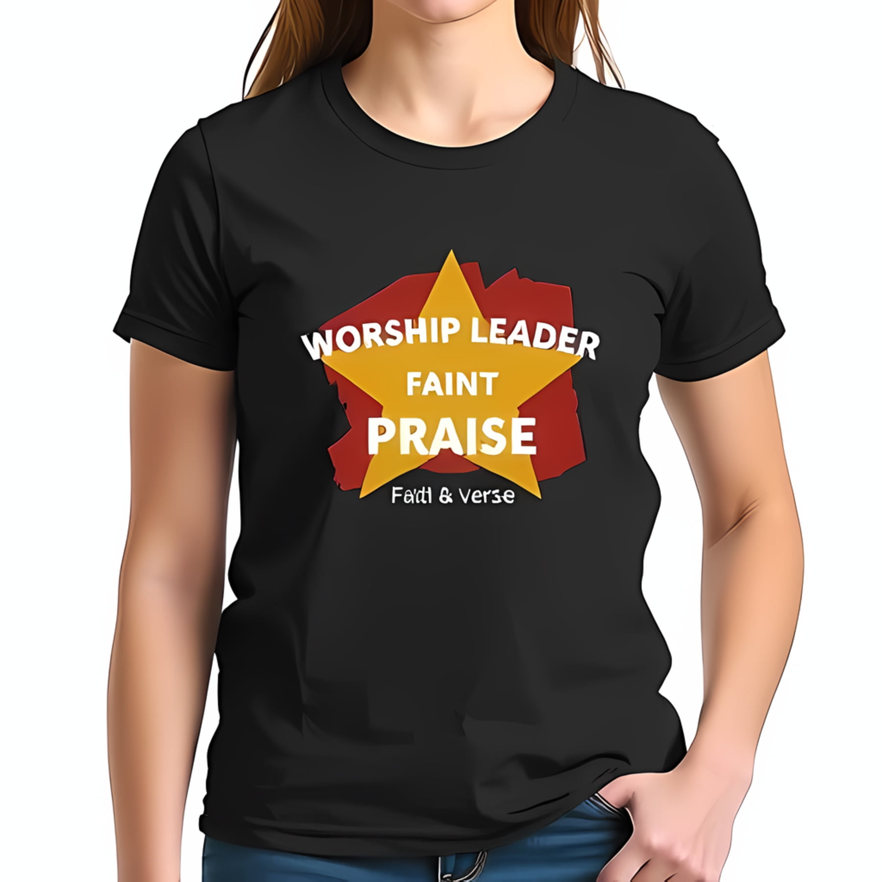 Worship Leader Faint Praise Cotton Short Sleeve T-Shirt - Bold ...