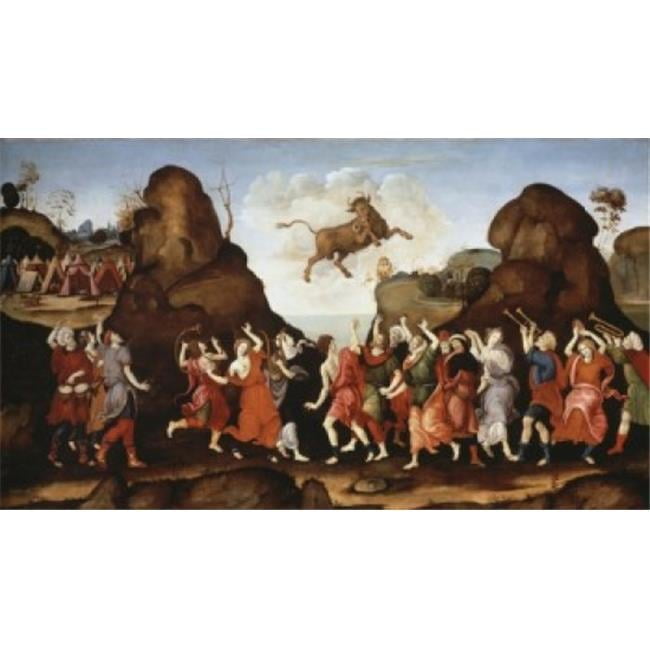 Worship of the Egyptian Bull-God Apis Golden Calf Filippino Lippi 1457 ...