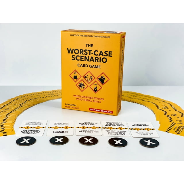 Worst Case Scenario Card Game, Moose Games, Family/Party Game, 3-6 ...