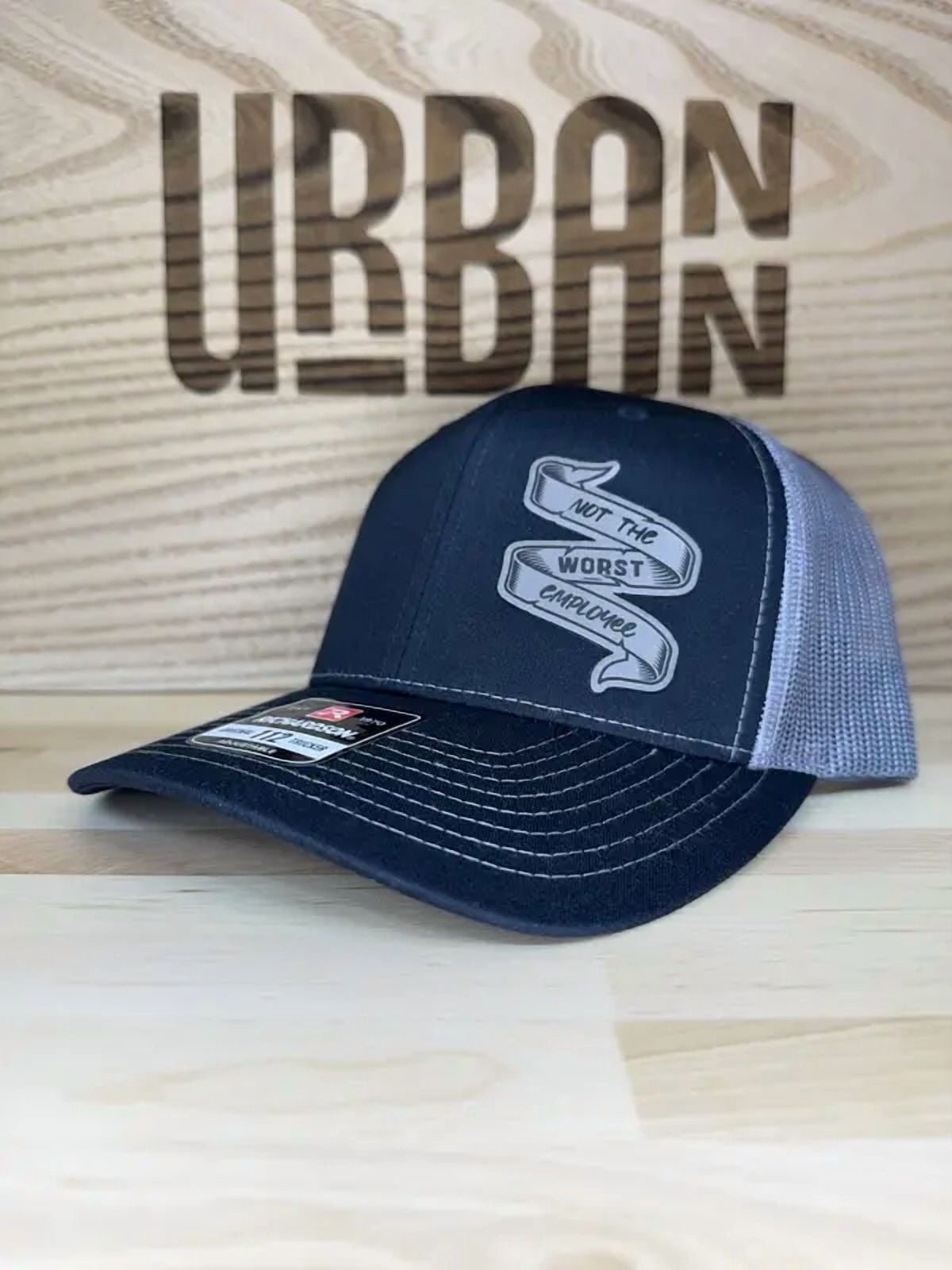 Not The Worst Employee Adjustable Snapback Cap, Hilarious Work Joke Hat ...