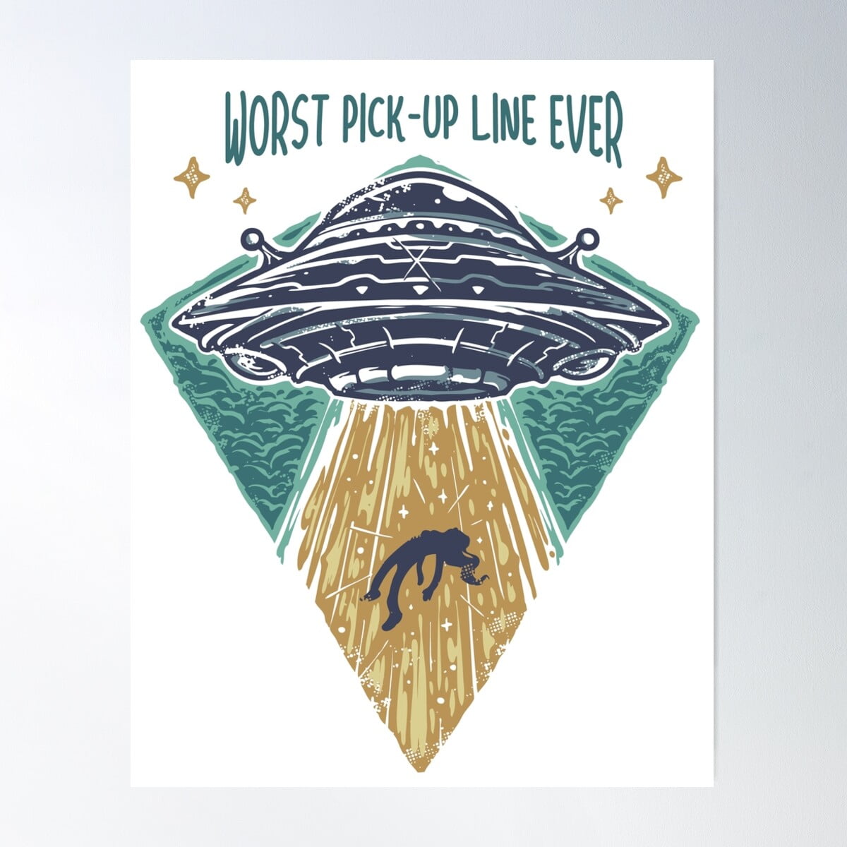 Worst Pick-Up Line Ever Poster Wall Art, Modern Wall Decor For Living ...