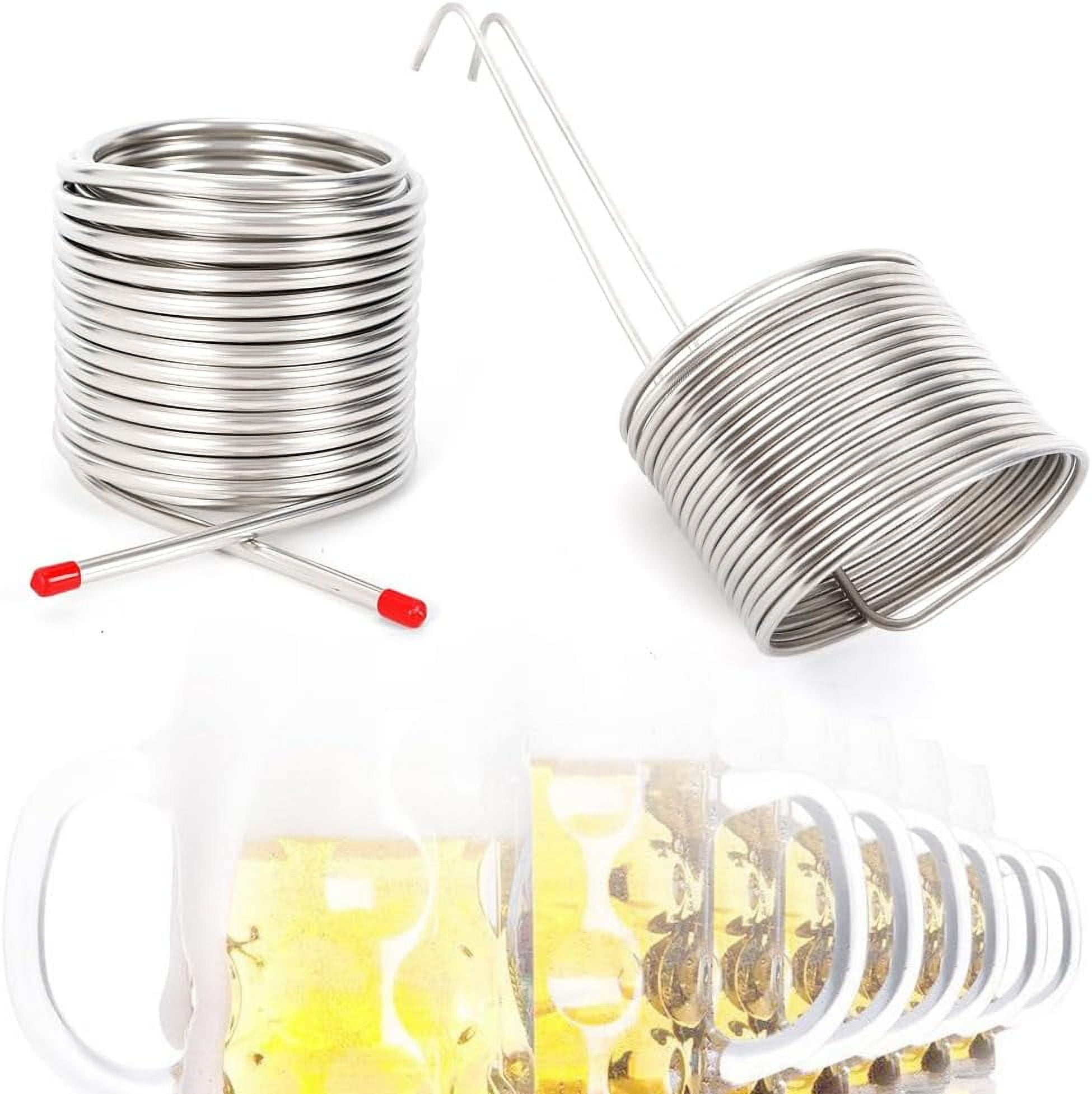 Wort Chiller, Stainless Steel Immersion Wort Chiller Tube, Cooling Coil ...