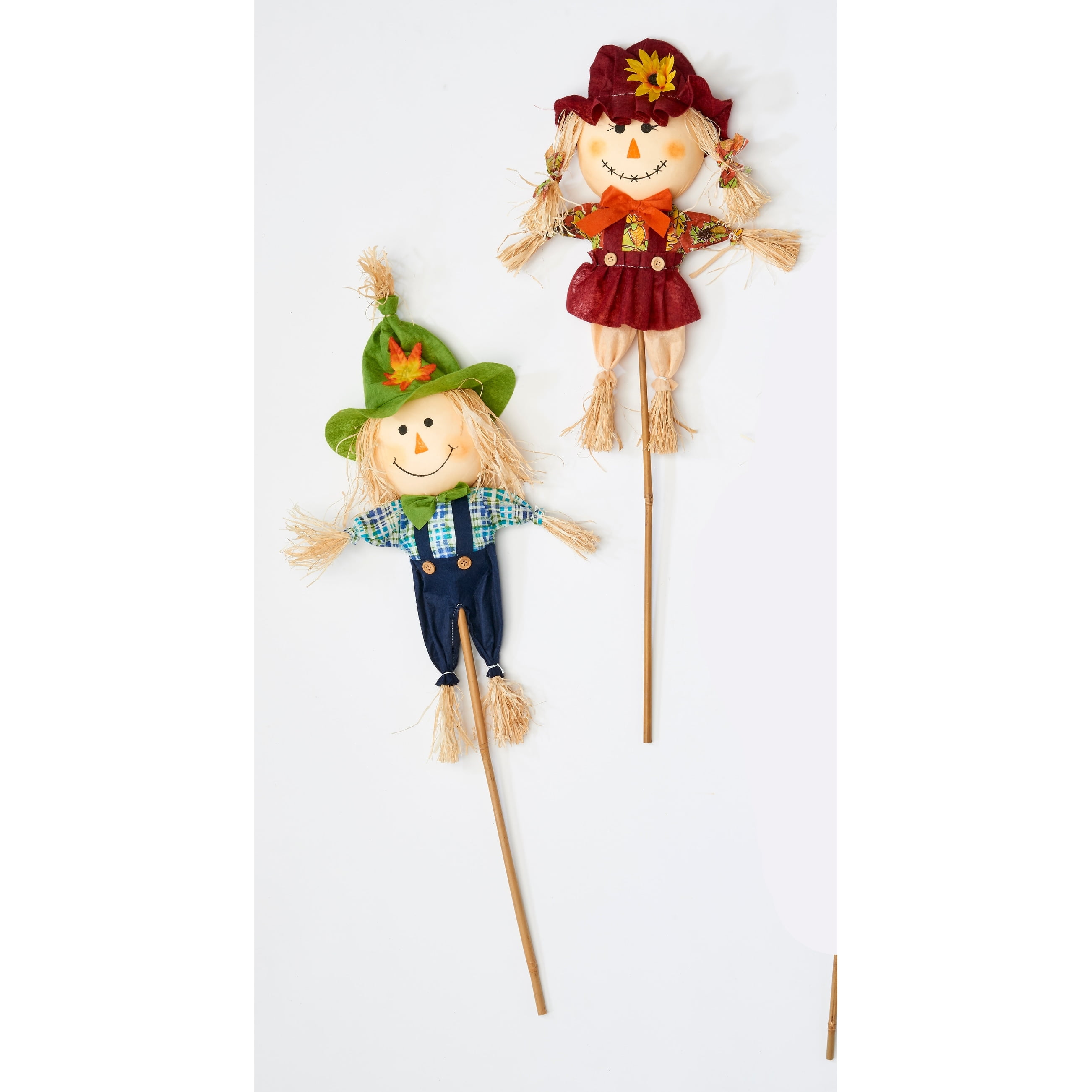 Worth Imports Inc 31" Scarecrow on Stick, Set of 2 - Walmart Business ...