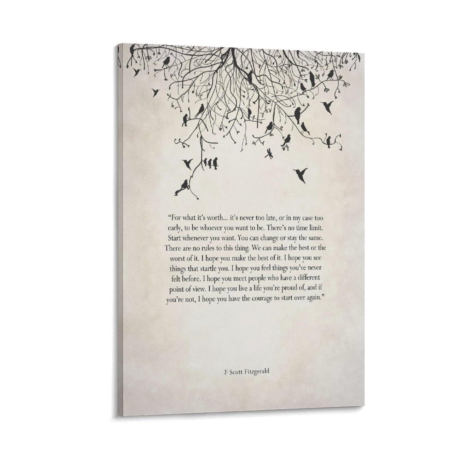 For What It's Worth... It's Never Too Late Poem Print, Inspirational ...
