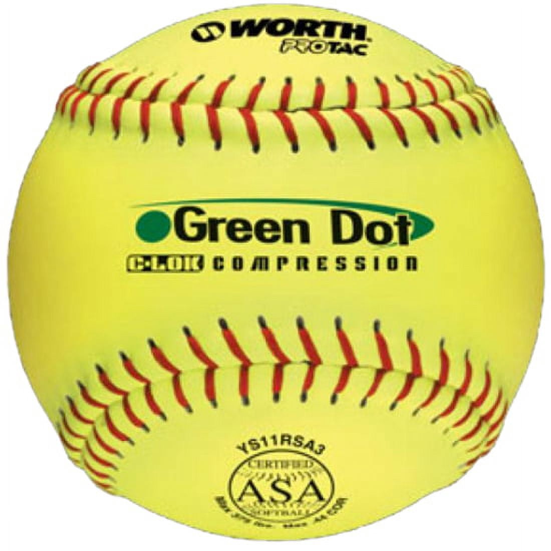 Worth ASA Yel Synthetic Grn Dot SFB-11'' - Walmart.com