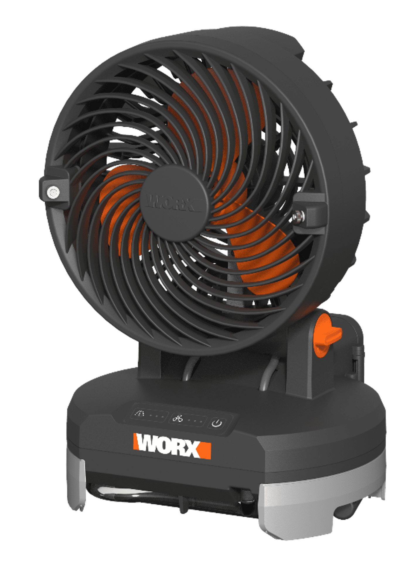 Worx 20V Outdoor Bucket Top Cooling Spray Misting Fan, 8inch Cordless ...
