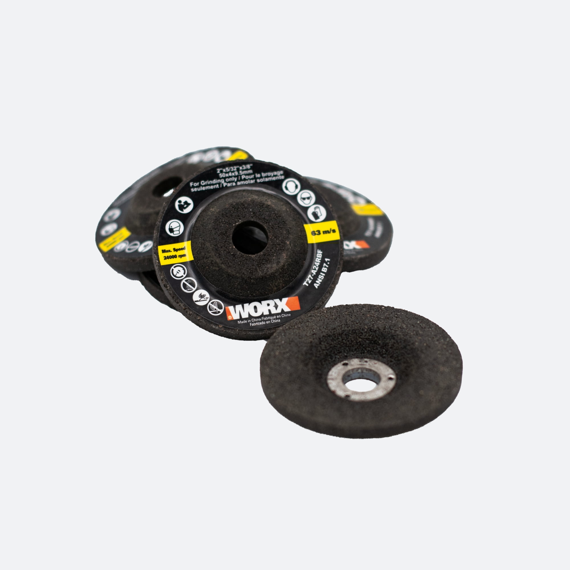 Worx MakerX WA7257 5-Piece Steel 2in Grinding/Sharpening Wheel ...