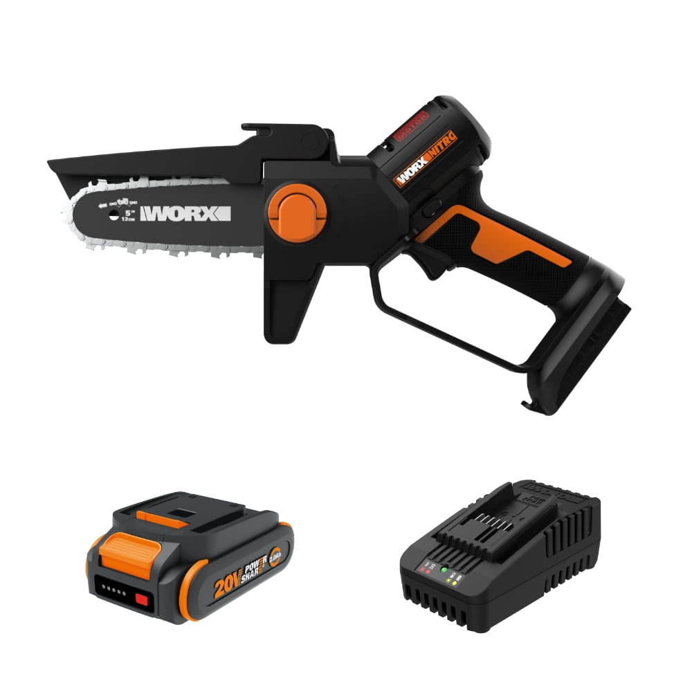 Worx Nitro WG325 20V Powershare Brushless 5” Cordless Pruning Saw ...