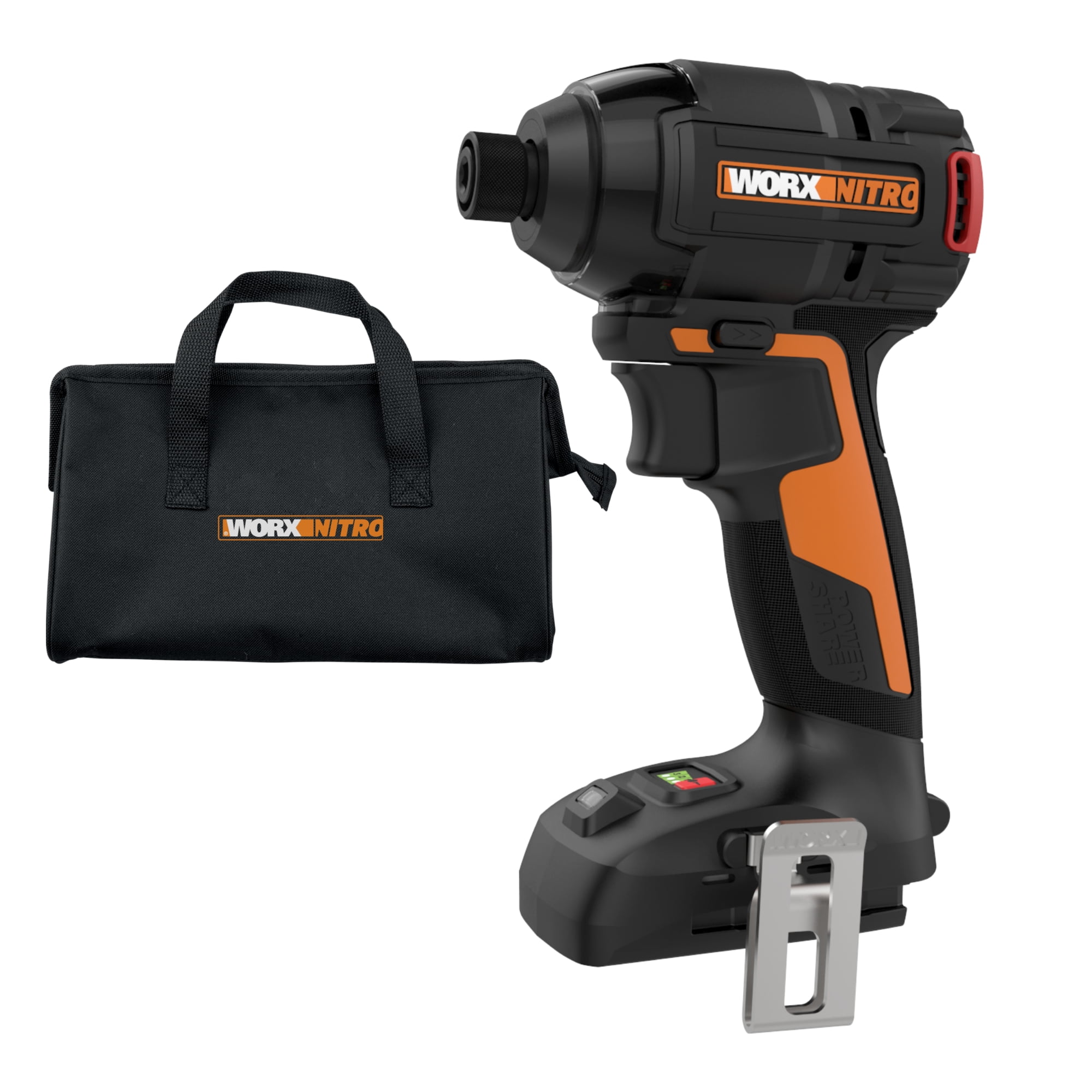 Worx Nitro Brushless Compact 1/4â€ Impact Driver, 3 Speed, 1800 in-lbs ...