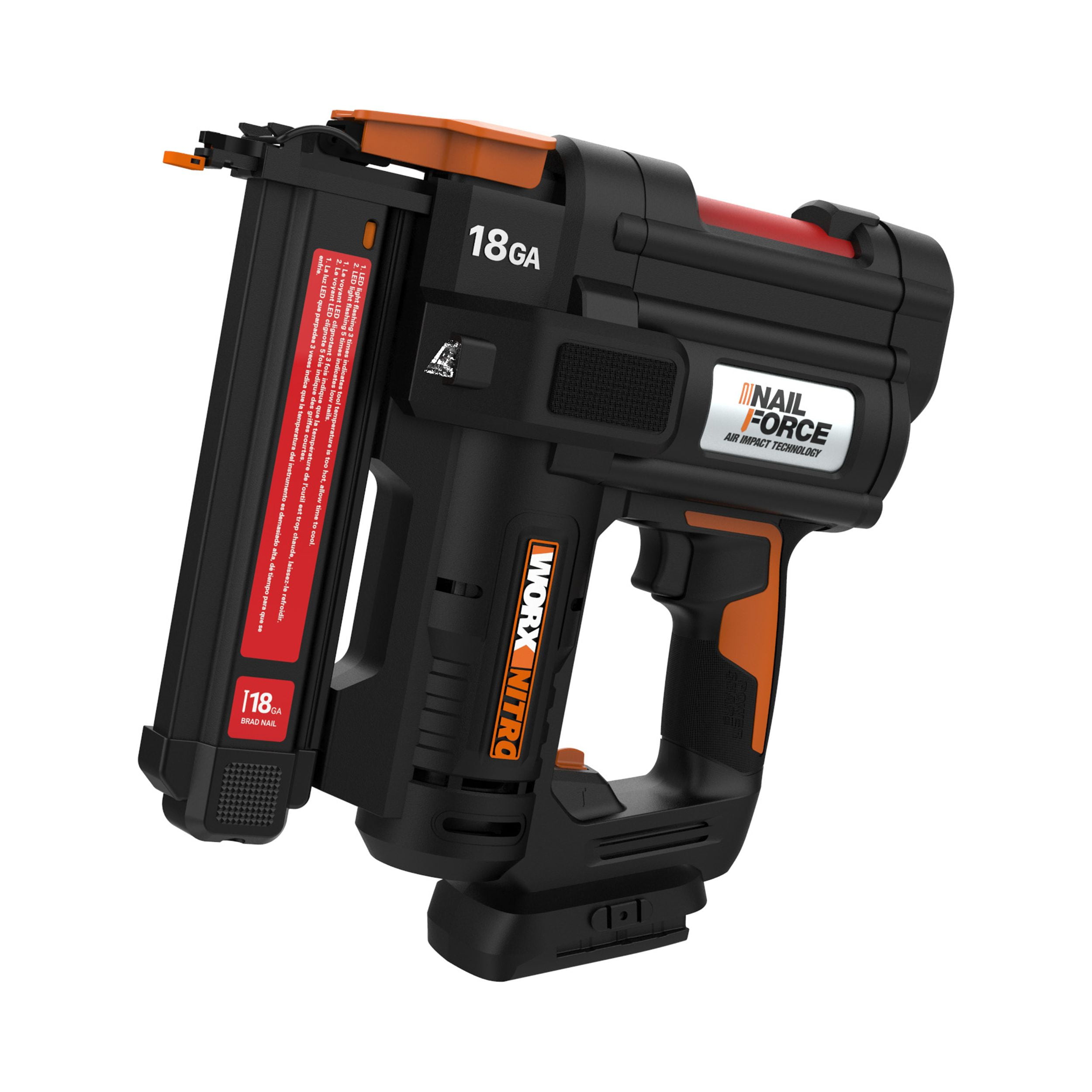 Worx Nitro WX844L.9 20V Cordless 18-Gauge Narrow Crown Stapler (Tool Only - Battery & Charger ...