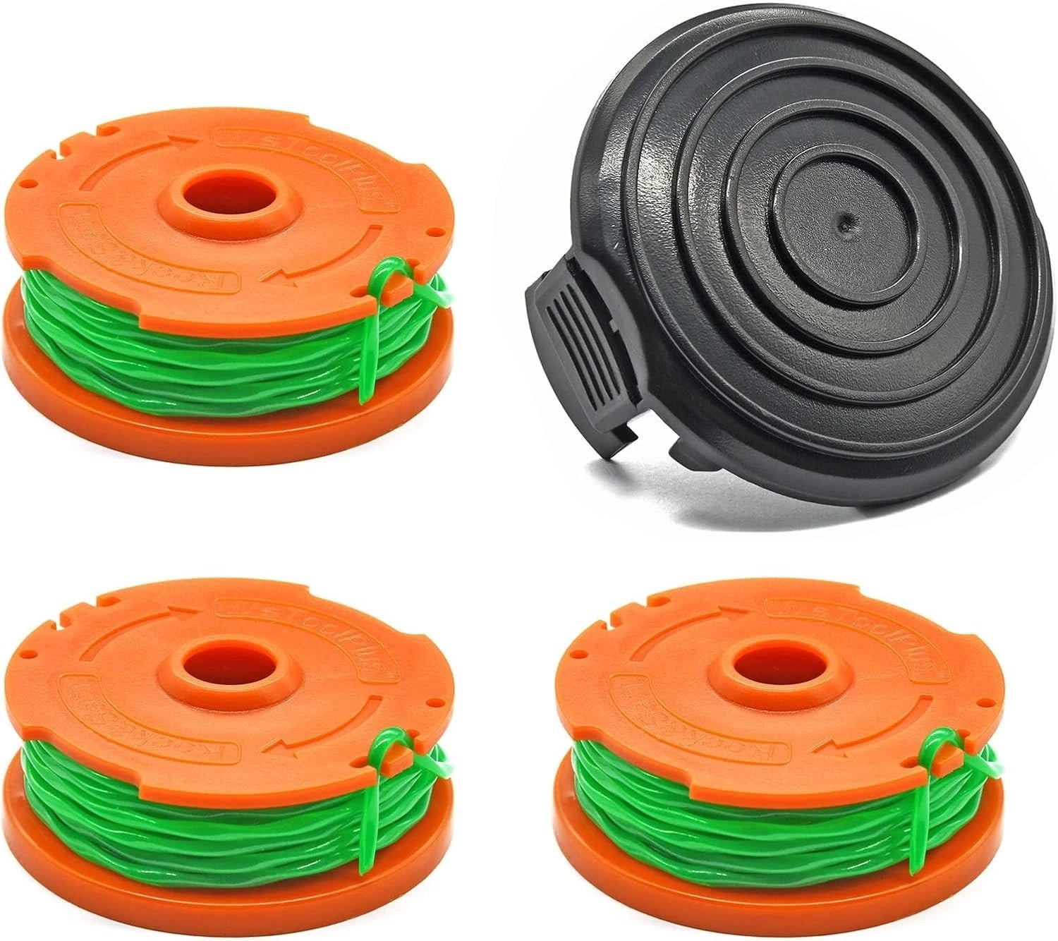 Worx WA0014 Replacement Line Spools & Cap for WG168, WG190 & WG191 ...