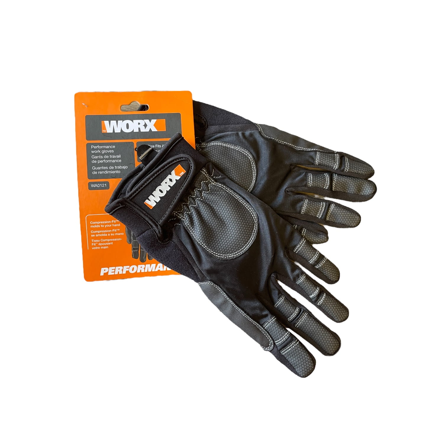 Worx WA0121 Mens Universal Fit Work Gloves Performance - Walmart.com