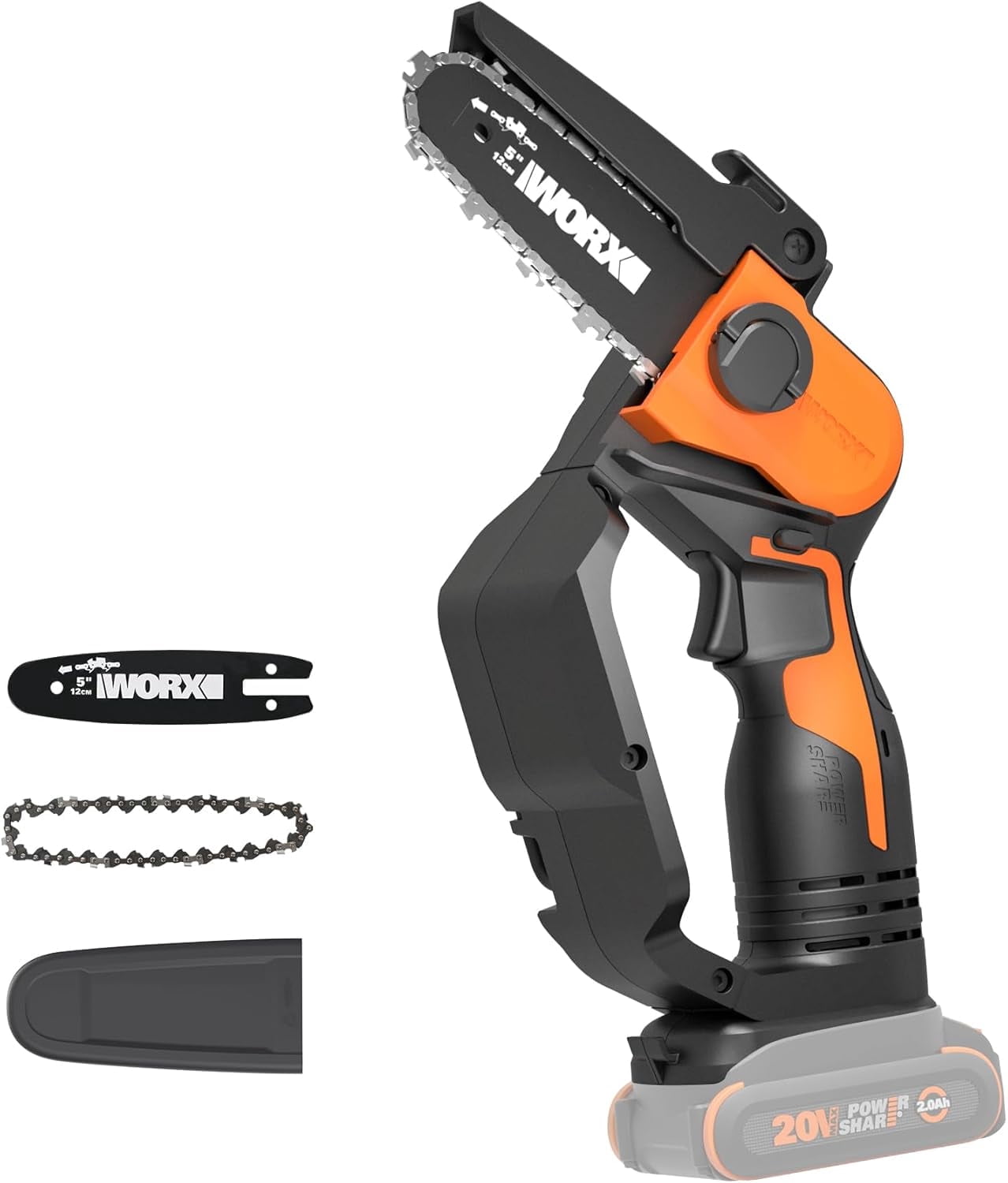 Worx 20V Power Share Cordless Pruning Tree Saw, Chainsaw, Limb Pruner ...