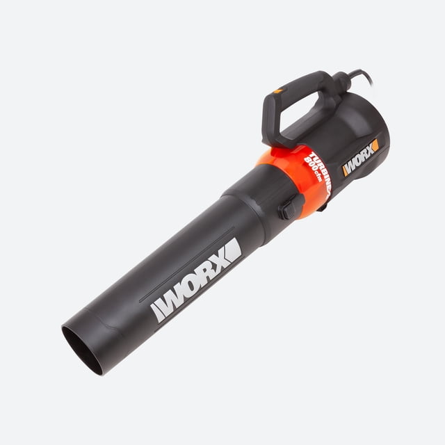 Worx WG521 12 Amp TURBINE 800 CFM Electric Leaf Blower - Walmart ...