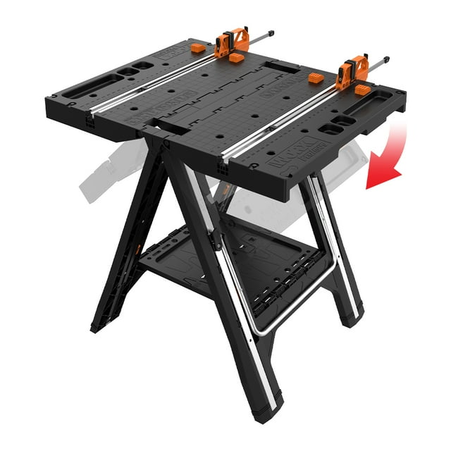 Worx WX051 Pegasus Folding Work Table & Sawhorse - Walmart.com