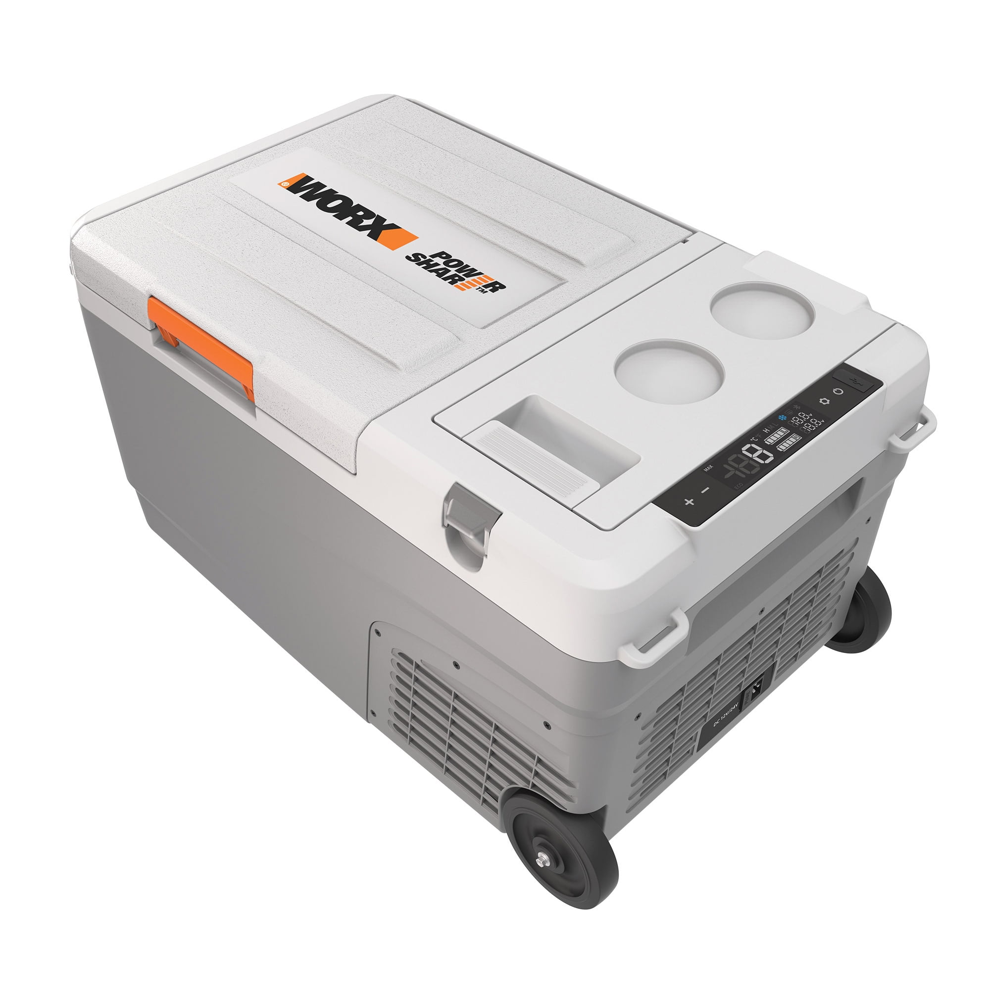 Worx 20V Electric & Battery Powered Cooler, Portable Refrigerator, 24 ...