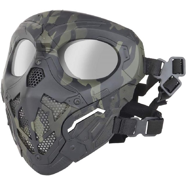 Wosport Lurker Full Face Mask Sports Paintball Outdoors Adult Riding ...