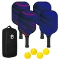 Wossspt Pickleball Paddles Set of 4 - USAPA Approved, 4 Indoor Outdoor ...