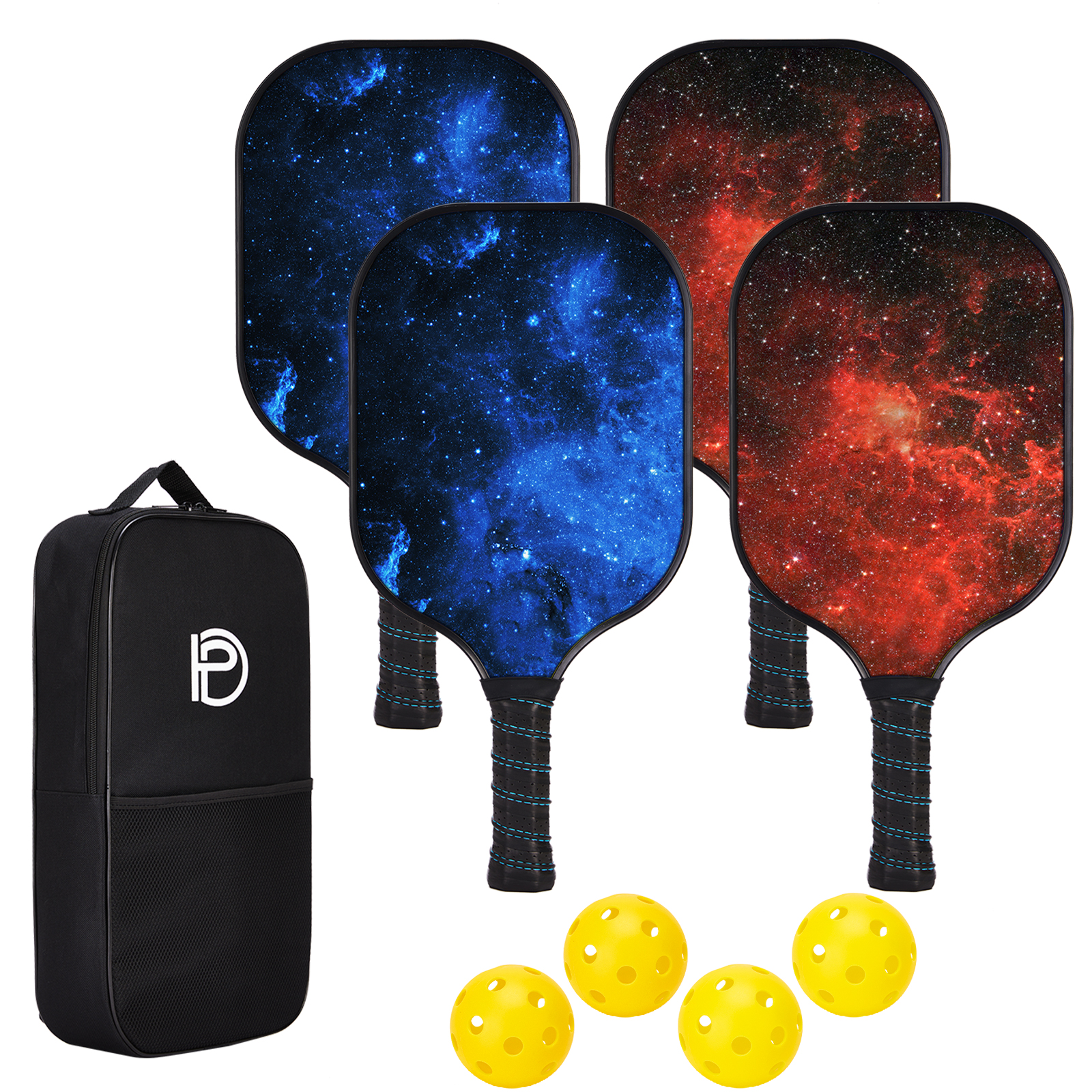 GSE Games & Sports Expert Hardwood Pickleball Paddle Set, Lightweight ...