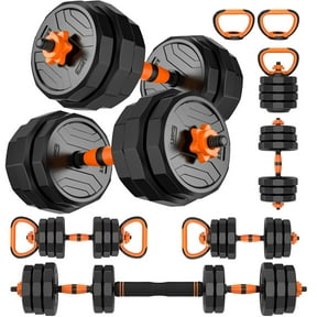 Eisenlink 80lbs Adjustable Dumbbells Pair, Quick-Lock, 5lb Increments ...