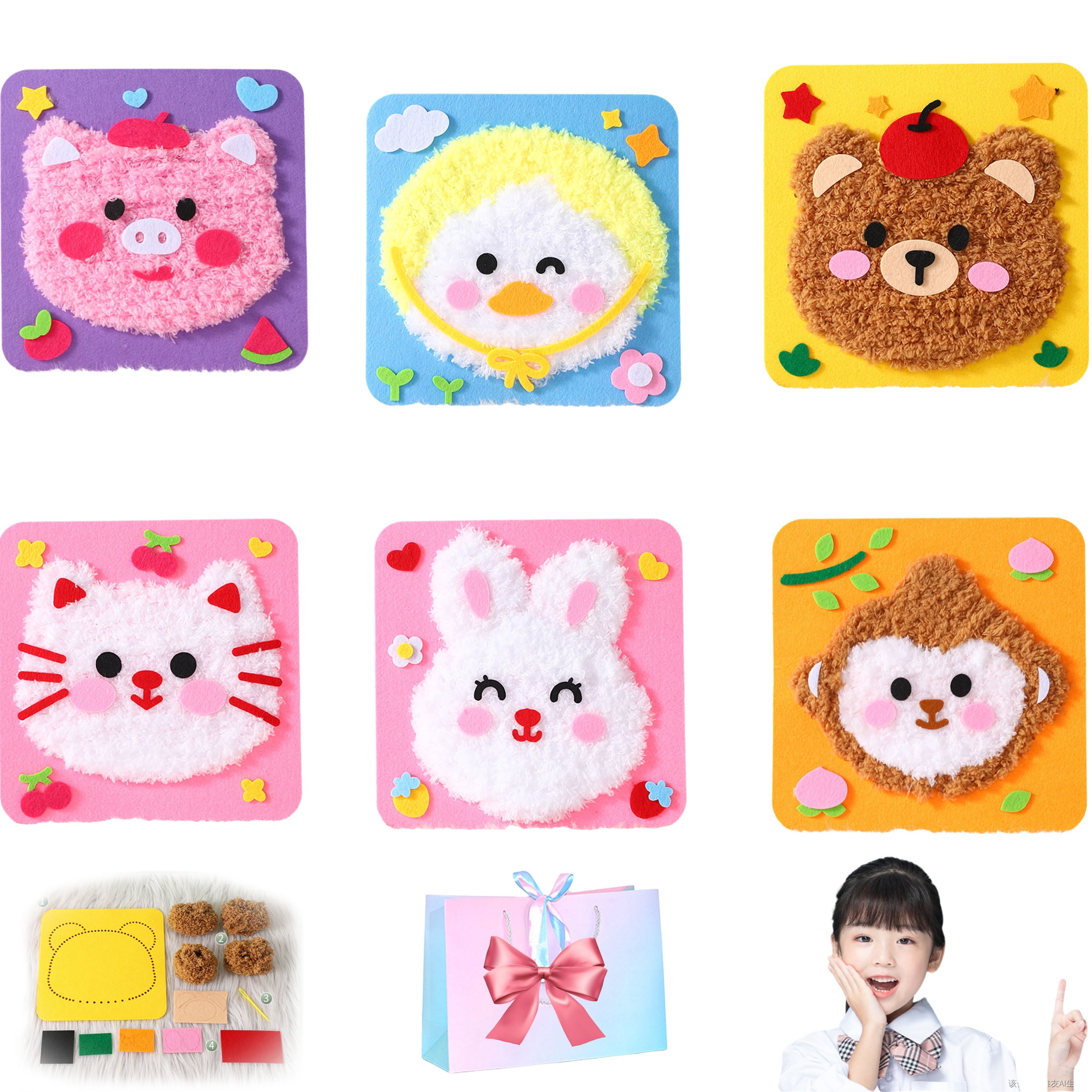 Wosudim DIY Embroidery Doll Set, Townscloud DIY Embroidery Doll Set ...