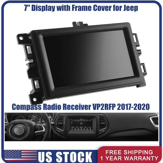 Woudy 7" Radio Touch Screen, LCD Display Digitizer for Jeep Renegade ...