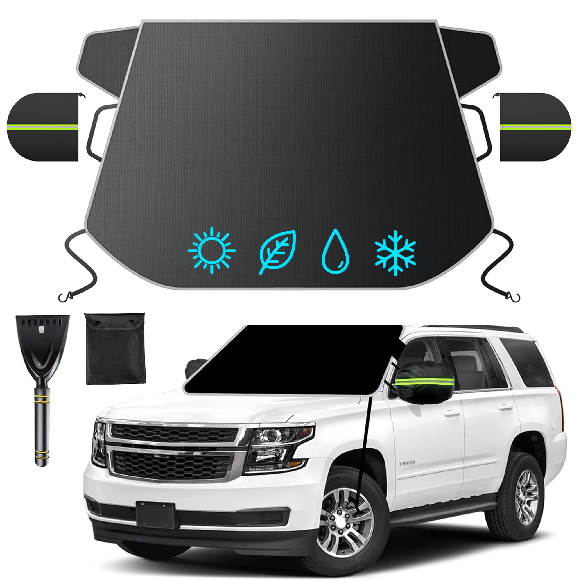 Woudy Car Windshield Cover for Ice Snow, Winter Windshield Cover for ...
