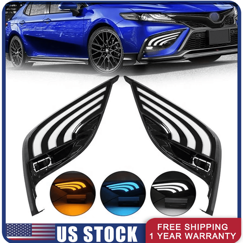 Woudy LED DRL Daytime Running Fog Lights for Toyota Camry SE XSE 2021 ...