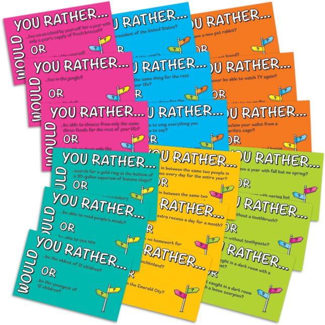 Would You Rather...Opinion Writing Prompts - 18 cards - Walmart.com