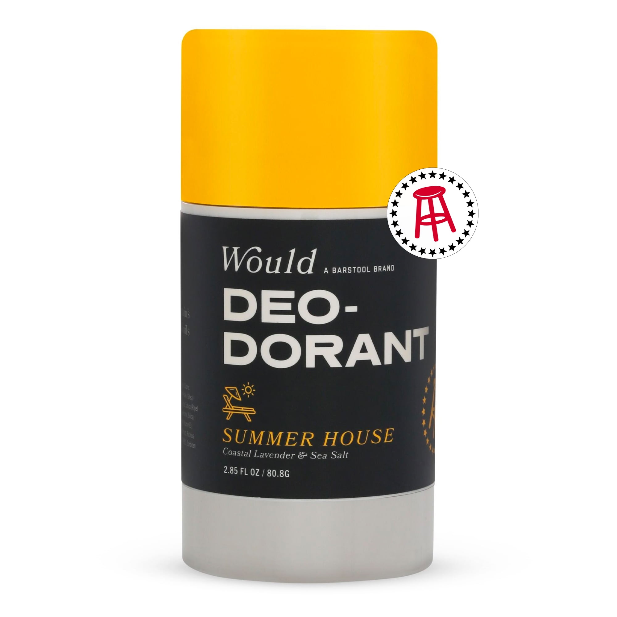 Would by Barstool Sports, Aluminum Free Deodorant Stick for Men, Summer ...