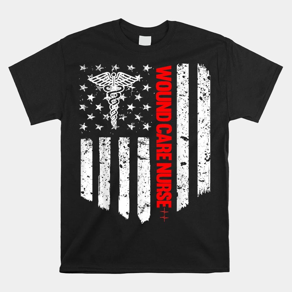 Wound Care Nurse American Flag Rn Registered Nurse Shirt - Walmart.com