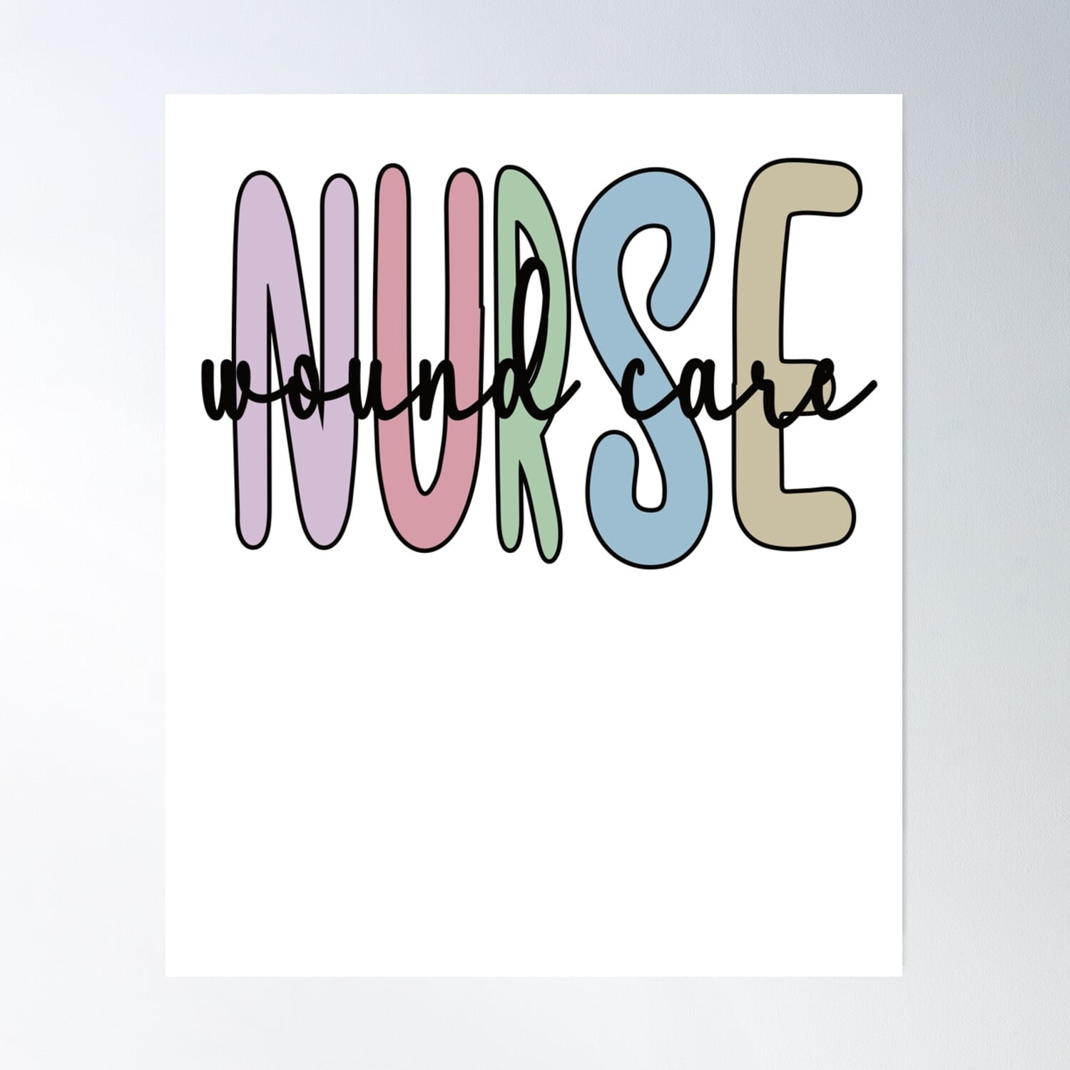 Wound Care Nurse Appreciation Rn Wound Nursing Poster Wall Art, Modern ...