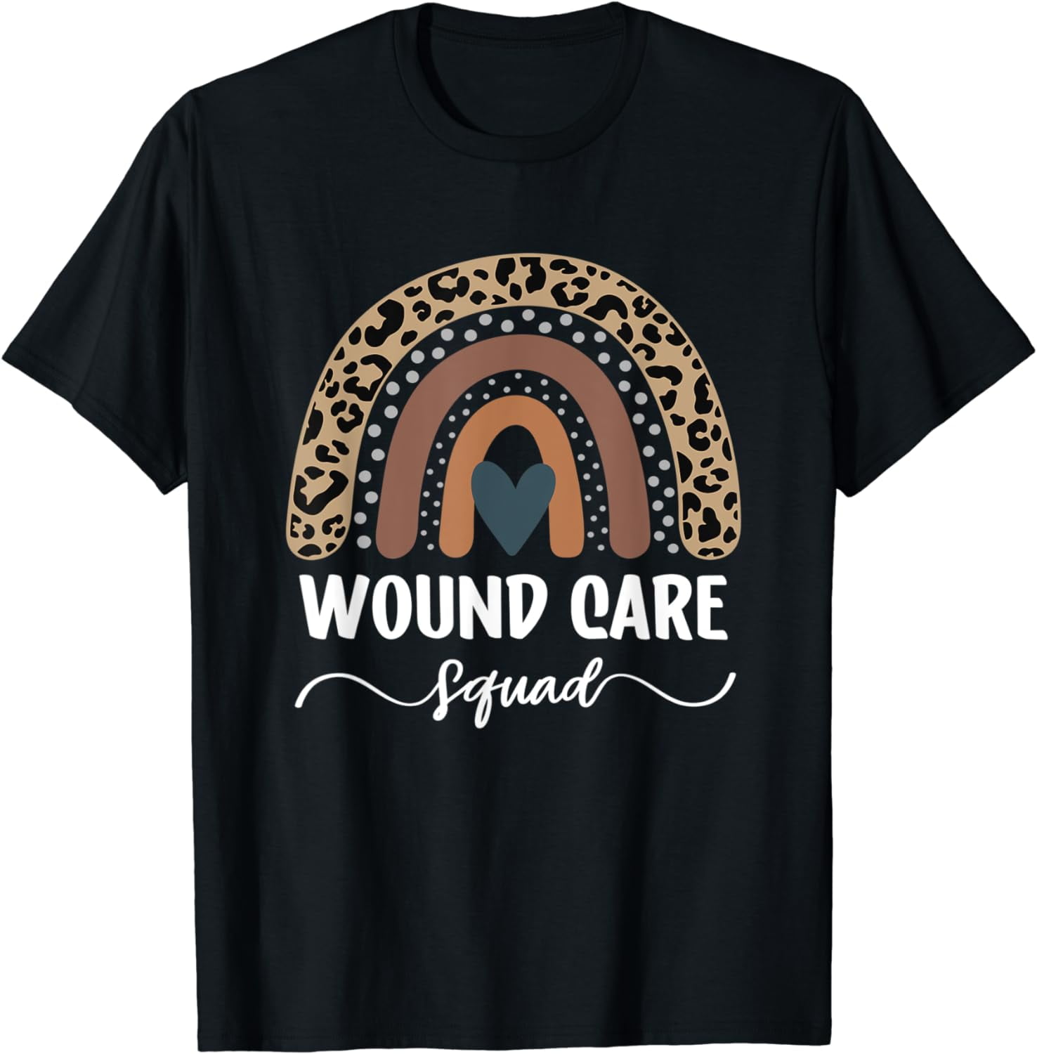 Wound Care Squad, Leopard Rainbow Wound Care Nurse T-Shirt - Walmart.com