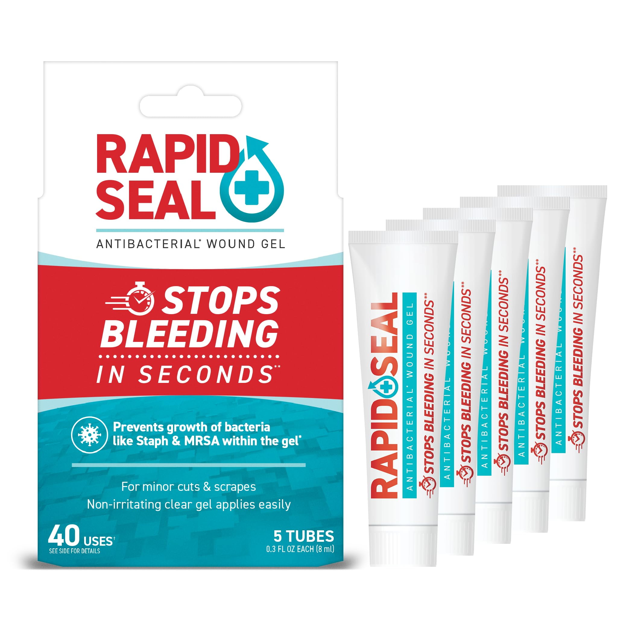 Wound Gel (5 Tubes) | Stops Bleeding in Seconds, Ideal for Cuts ...