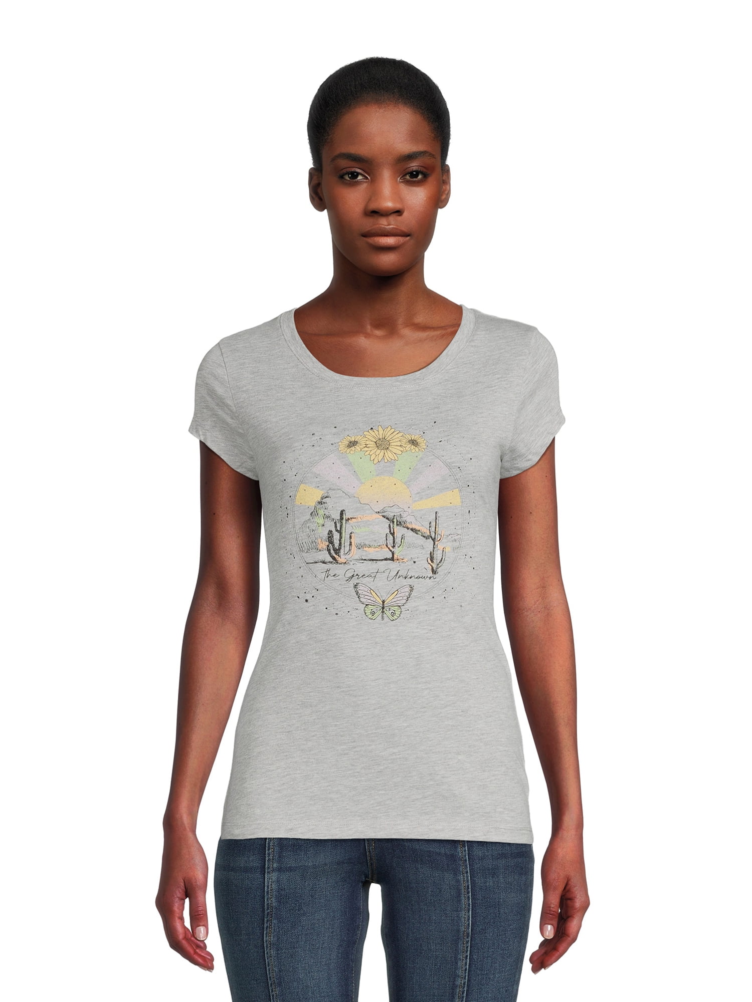 Wound Up Juniors The Great Unknown Graphic Tee - Walmart.com